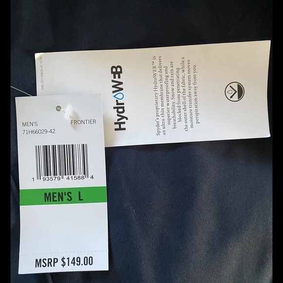 Spyder | Jackets & Coats | Spyder Navy Blue Transform Waterproof Hydroweb Soft Shell Hooded ...